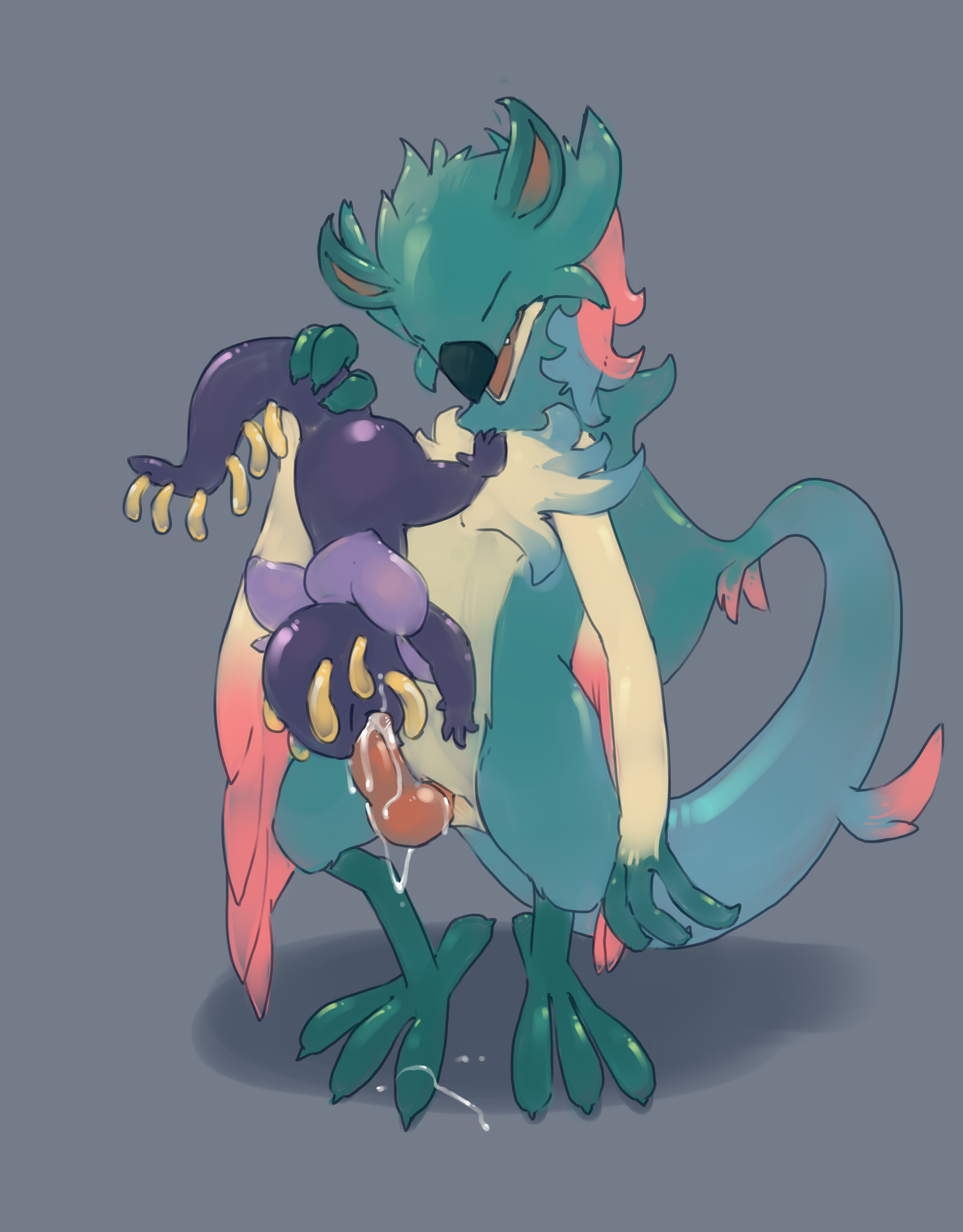 Rule 34 2015 Argon Vile Avian Cum Cum In Mouth Cum Inside Fellatio Female Feral Male Nymlus