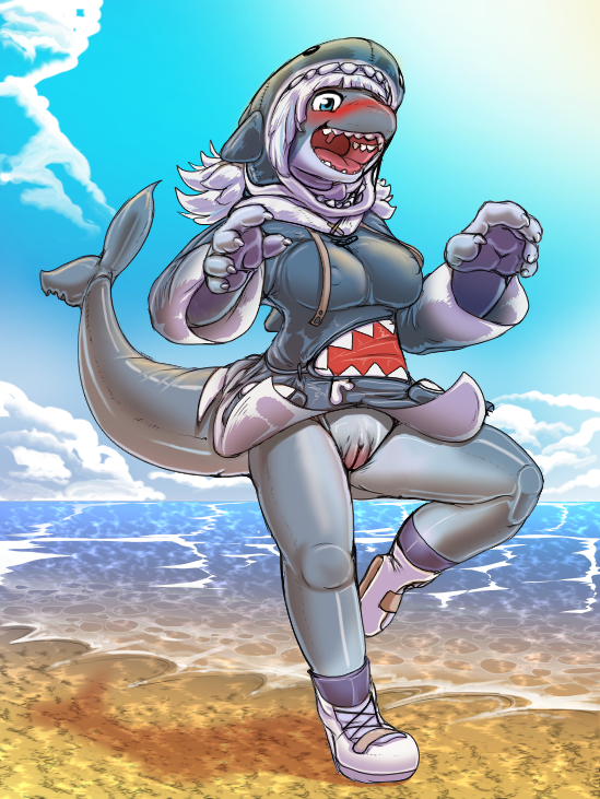 Rule 34 2024 5 Fingers Alternate Species Anthro Beach Biped Blue Eyes 2150