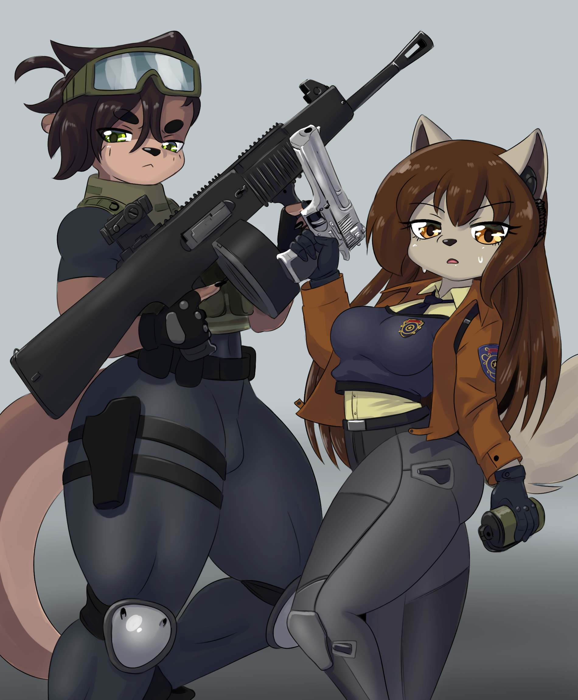 The Big ImageBoard (TBIB) - 2025 ahoge anthro black clothing black hair black nose black shirt ...